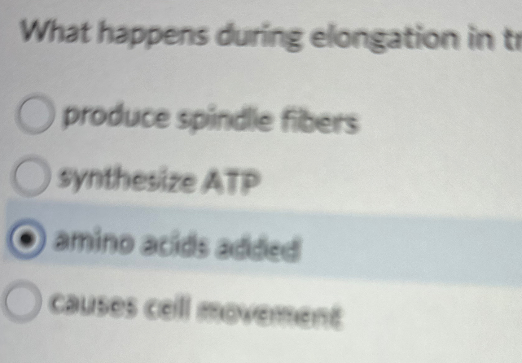 Solved What happens during elongation in produce spindle | Chegg.com