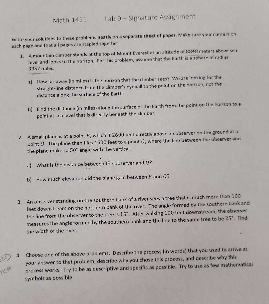 Solved Write your solutions to these problems neatly on a | Chegg.com