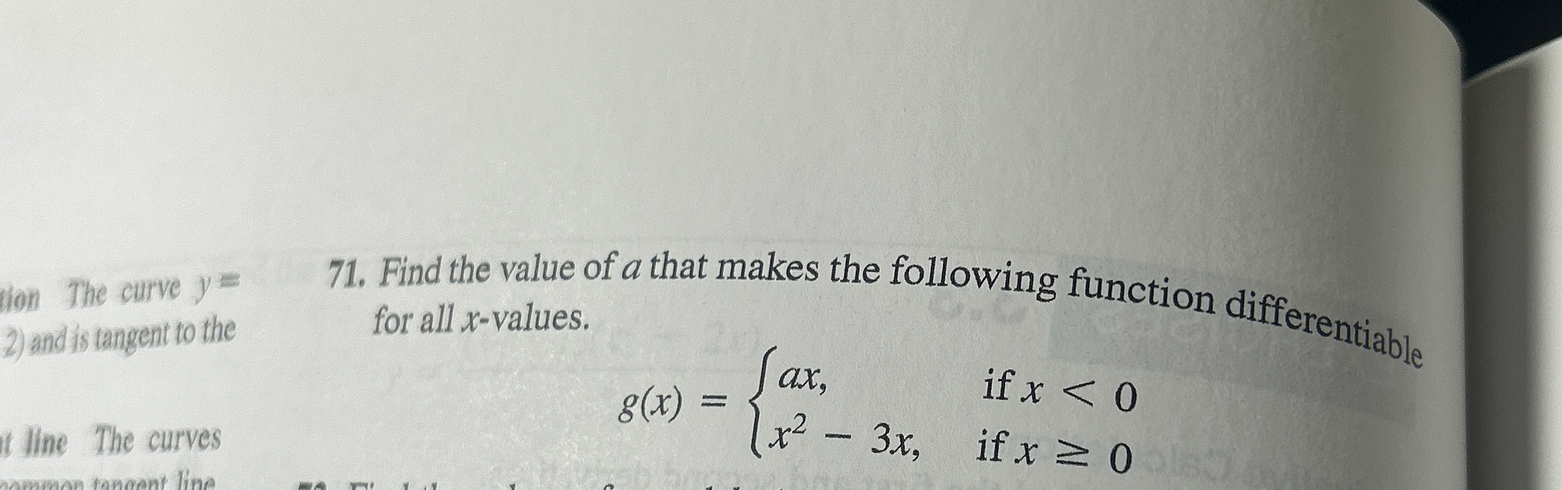 Solved Hon The curve y=and is tangent to the71. ﻿Find the | Chegg.com