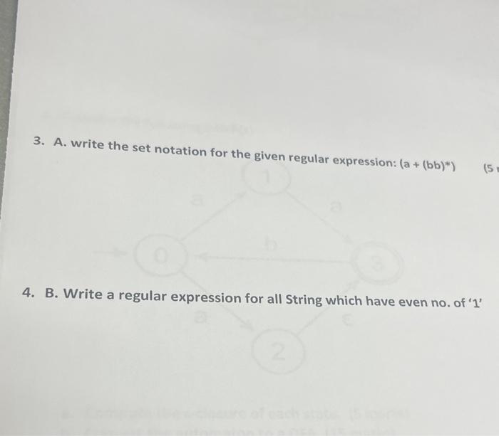 Solved 3. A. write the set notation for the given regular | Chegg.com