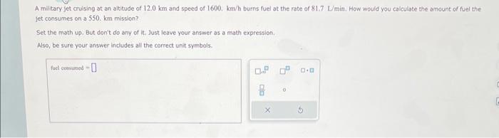 Solved A military jet cruising at an altitude of 12.0 km and | Chegg.com