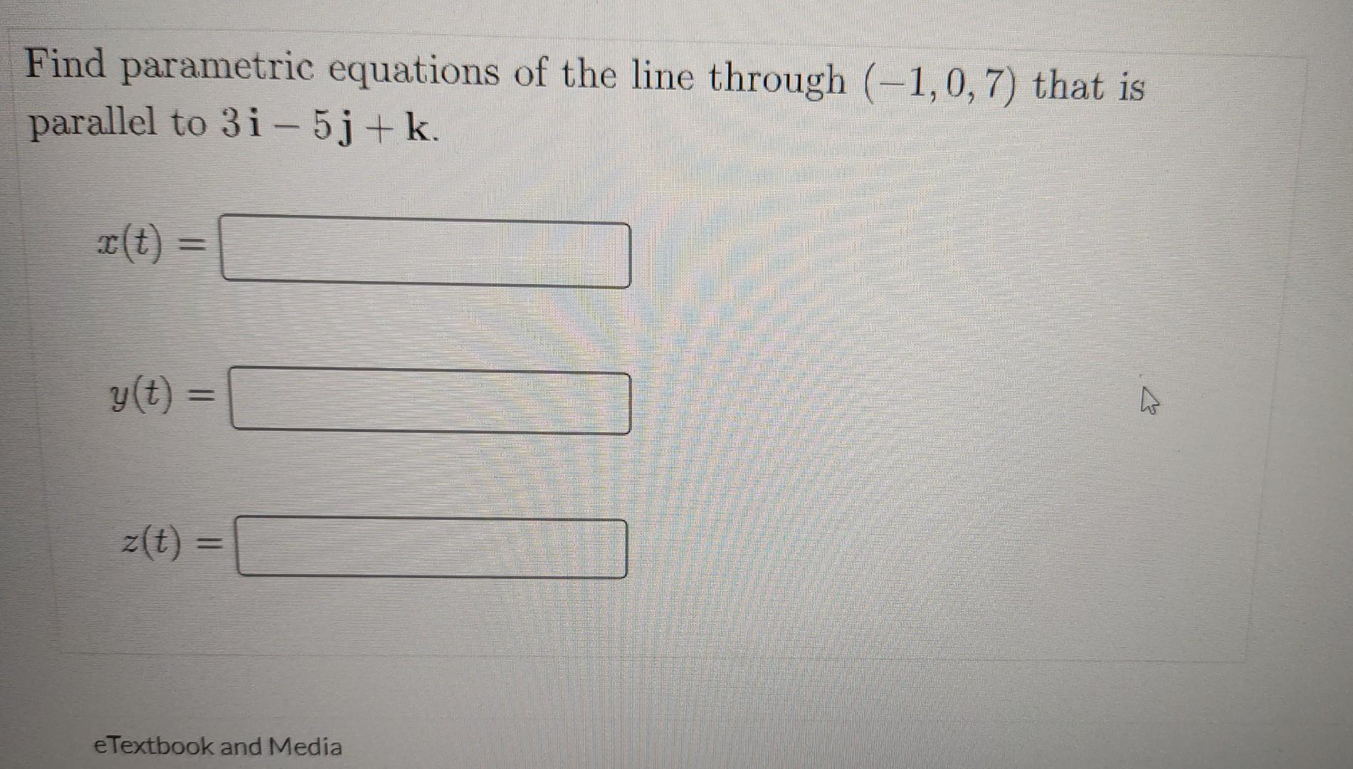 Solved Find parametric equations of the line through | Chegg.com