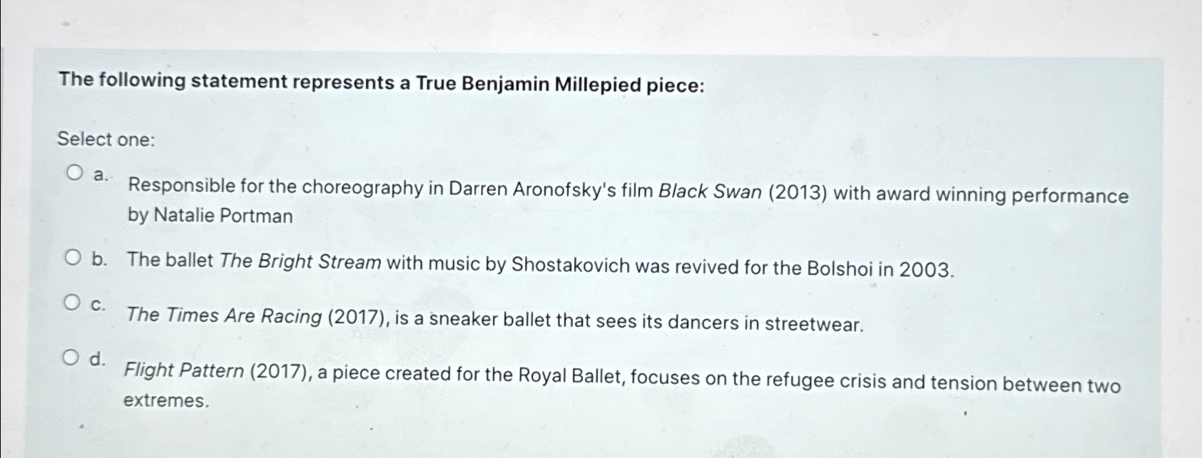 Solved The following statement represents a True Benjamin | Chegg.com