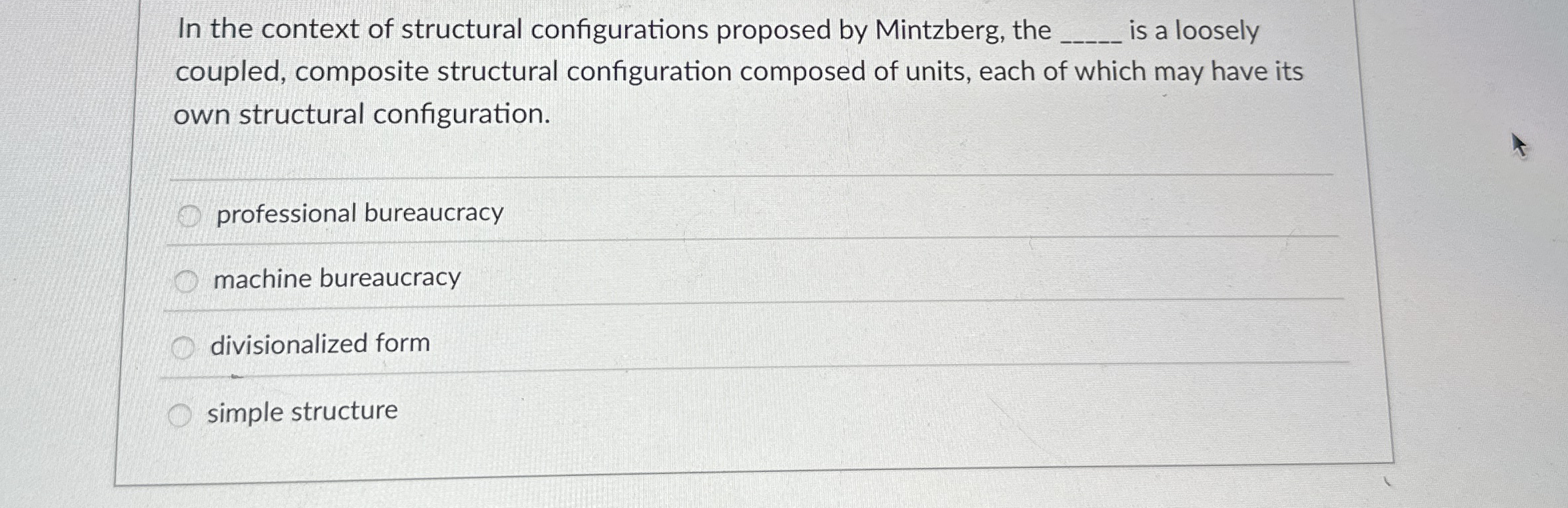 Solved In the context of structural configurations proposed | Chegg.com