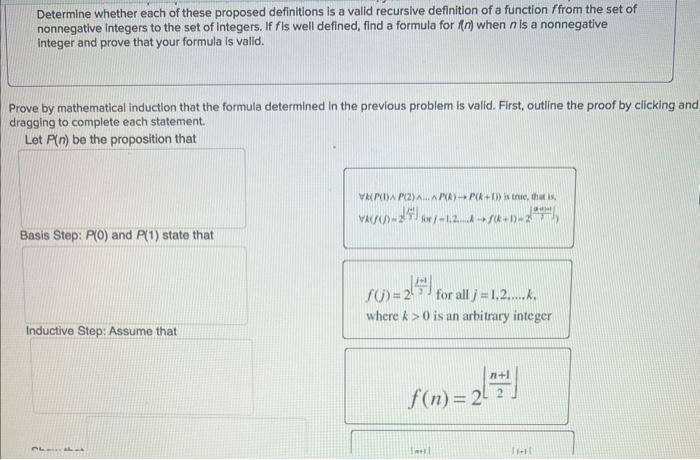 Solved Determine whether each of these proposed definitions | Chegg.com