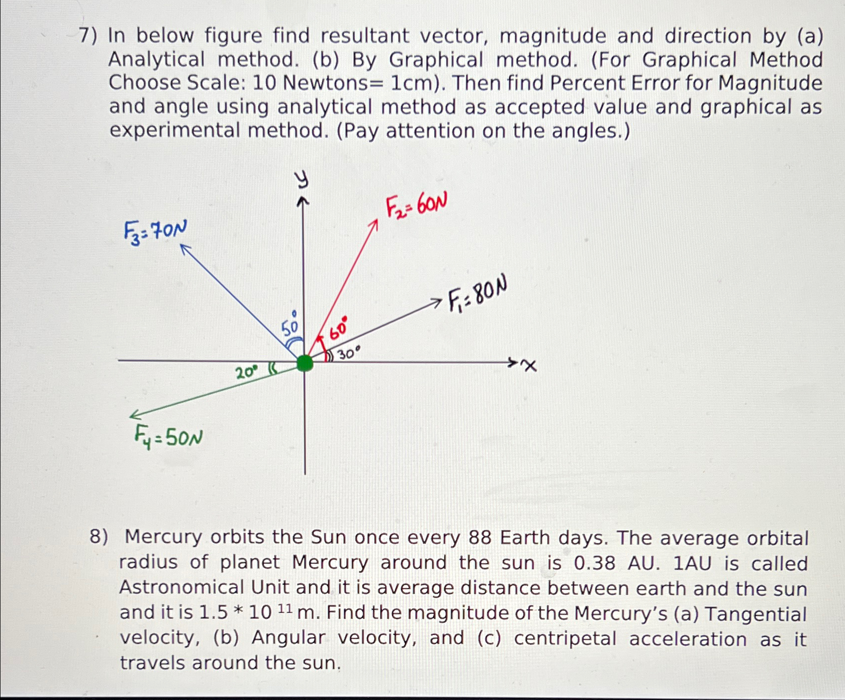 Solved In below figure find resultant vector, magnitude and | Chegg.com