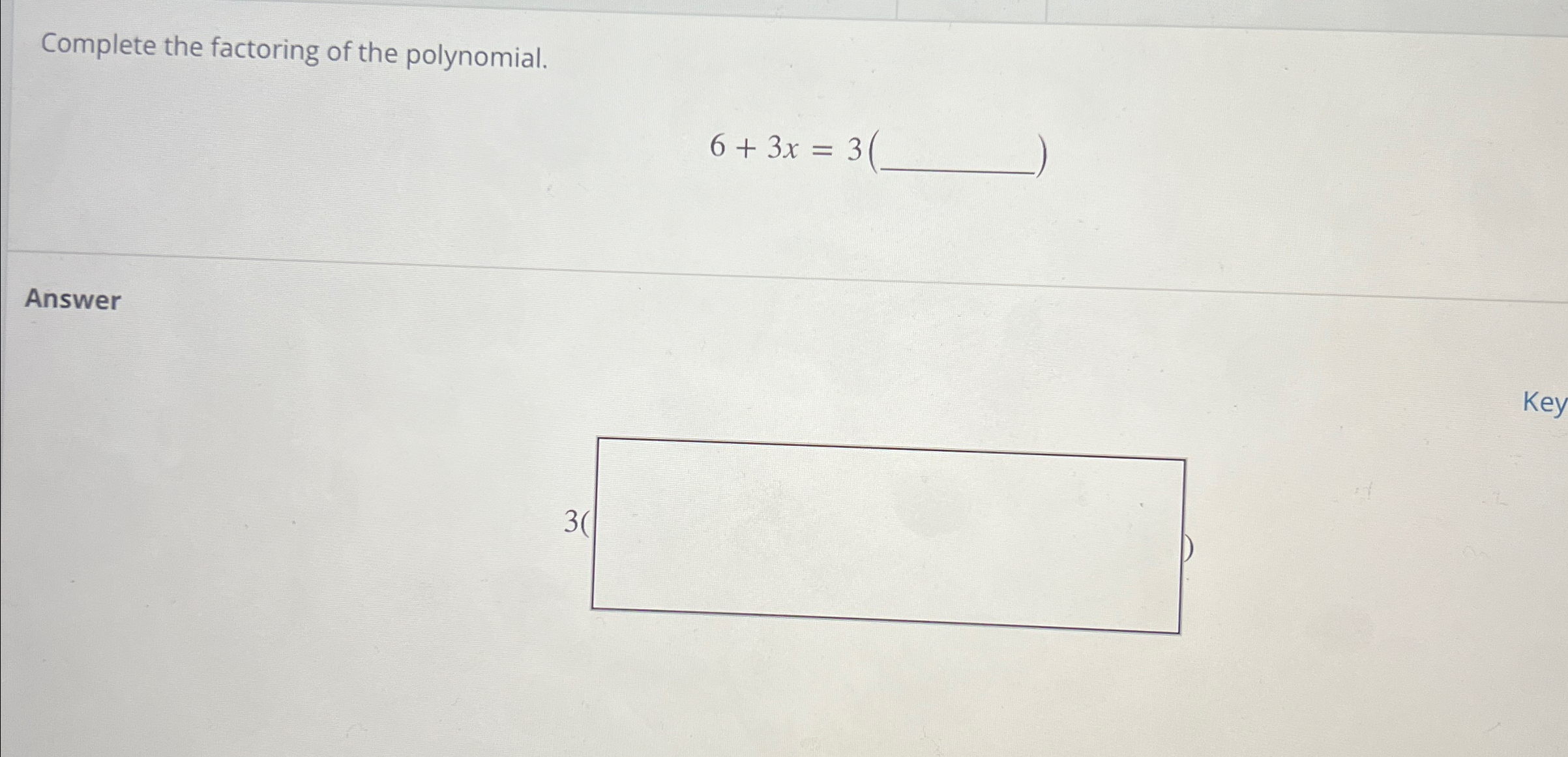 Solved Complete the factoring of the | Chegg.com