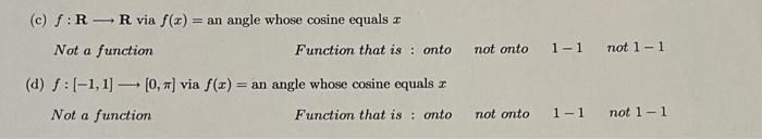 Solved Determine whether or not its a function. If its a | Chegg.com