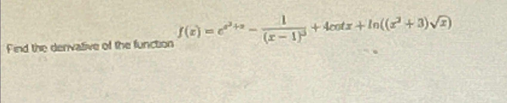 Solved Find The Dervative Of The Function
