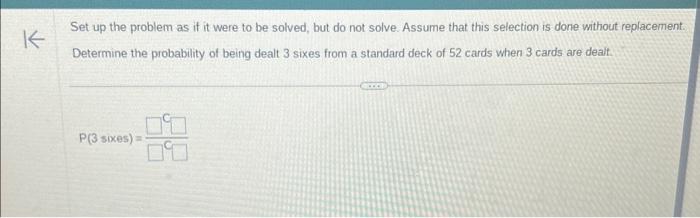 Solved Set up the problem as if it were to be solved, but do | Chegg.com