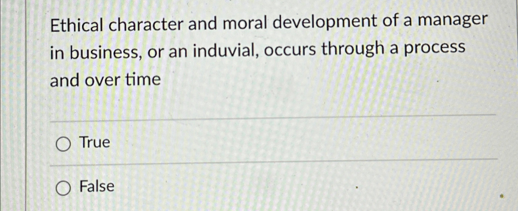 Solved Ethical character and moral development of a manager | Chegg.com
