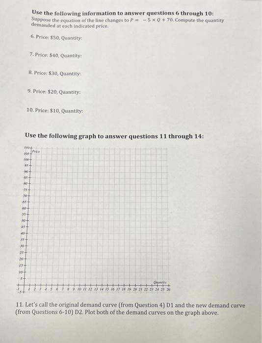 Solved Use the following information to answer questions 6 | Chegg.com
