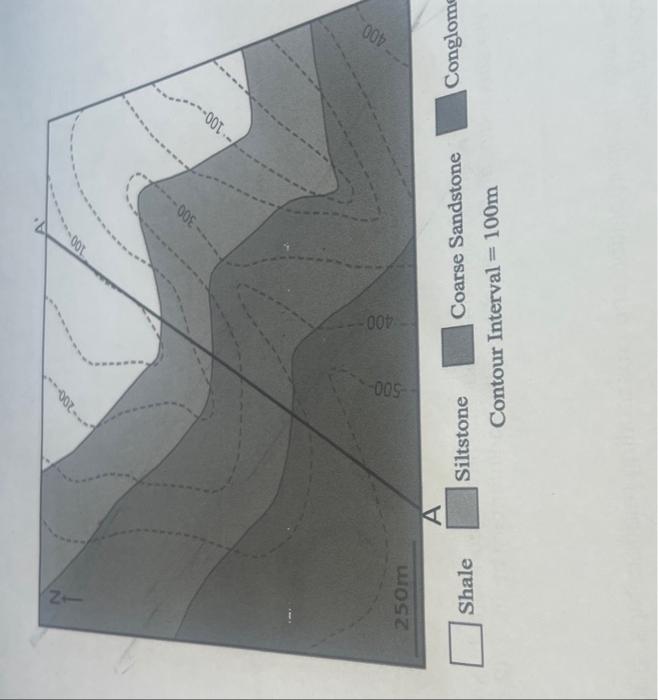 Solved 1. Draw a geologic cross section, including | Chegg.com