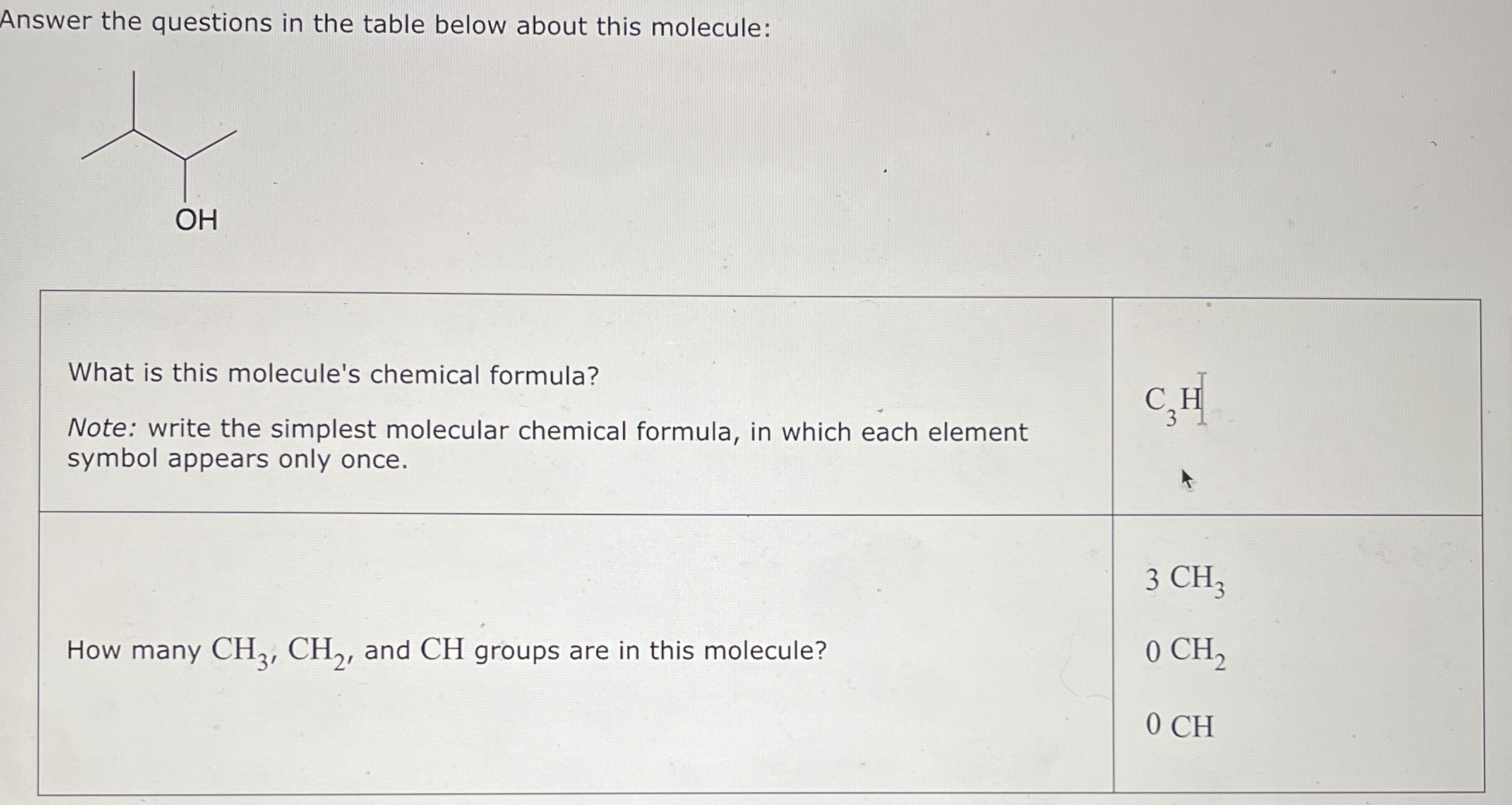 Solved Answer the questions in the table below about this | Chegg.com