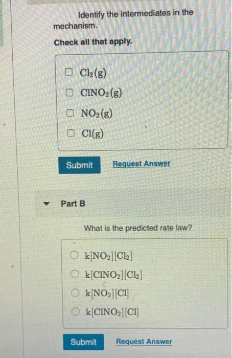 Solved Consider the following two-step mechanism for a | Chegg.com