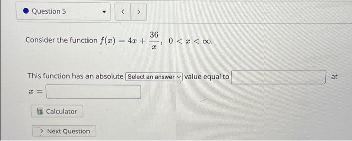 Solved Consider the function f(x)=4x+x36,0 | Chegg.com