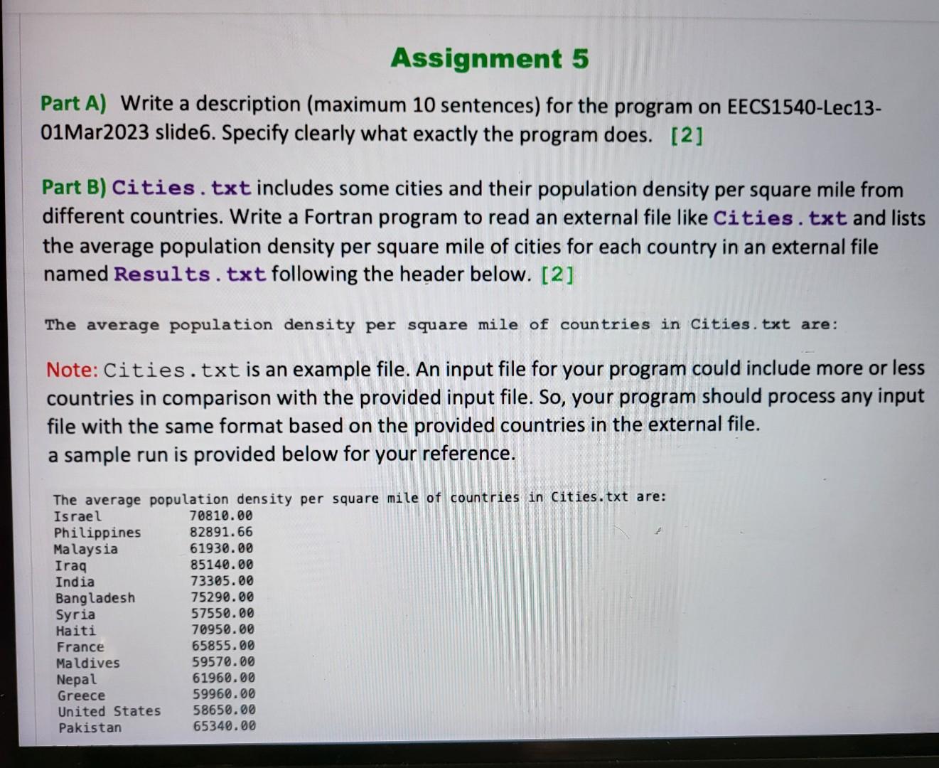 Solved Part A) Write a description (maximum 10 sentences) | Chegg.com