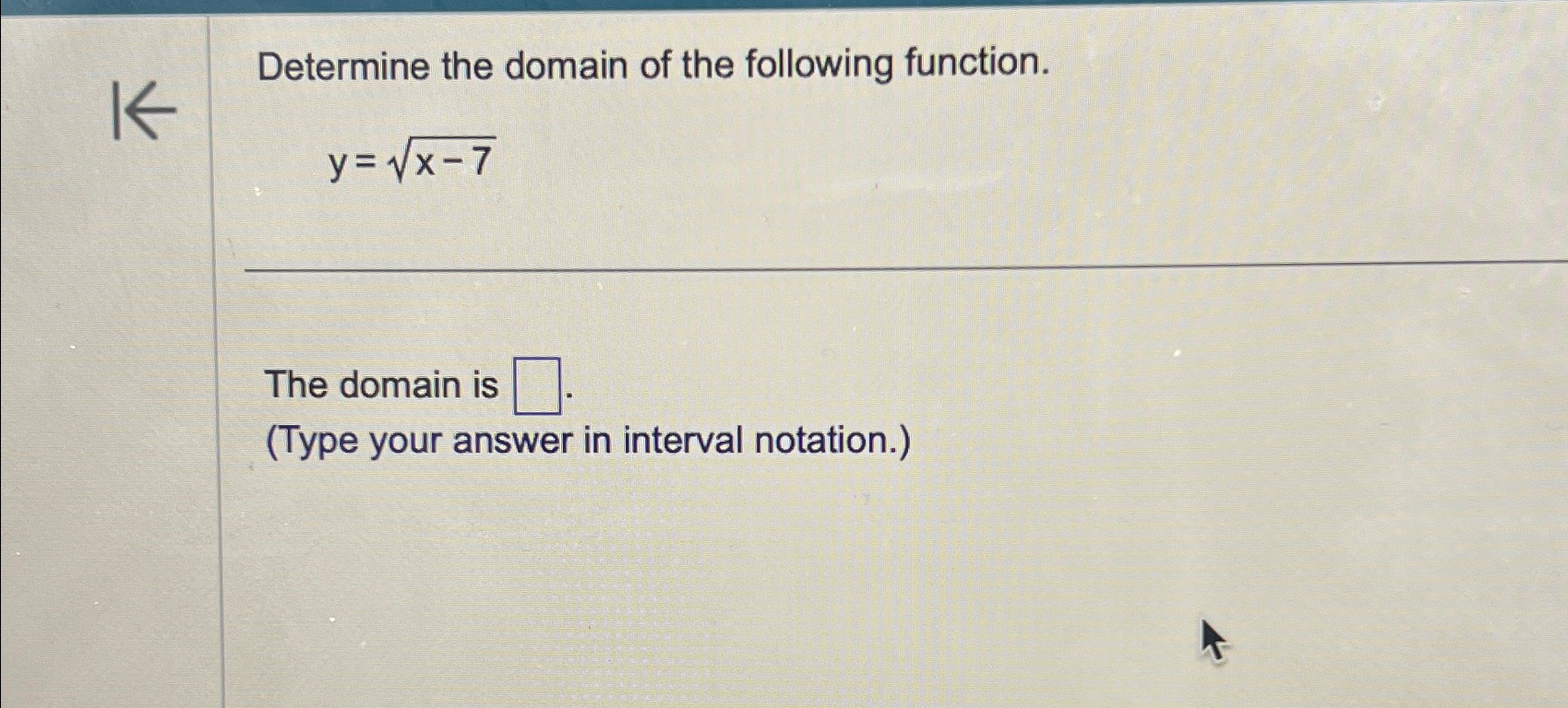 Solved Determine the domain of the following | Chegg.com