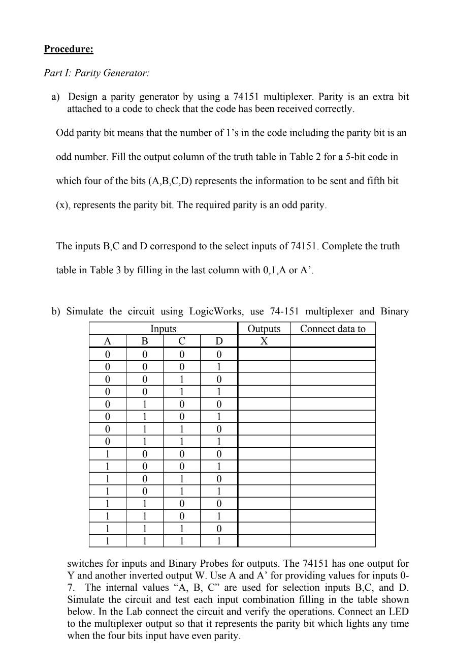 Solved Objectives To Design A Combinational Circuit And 