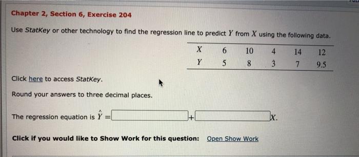 Solved Chapter 2 Section 6 Exercise 204 Use Statkey Or 7353