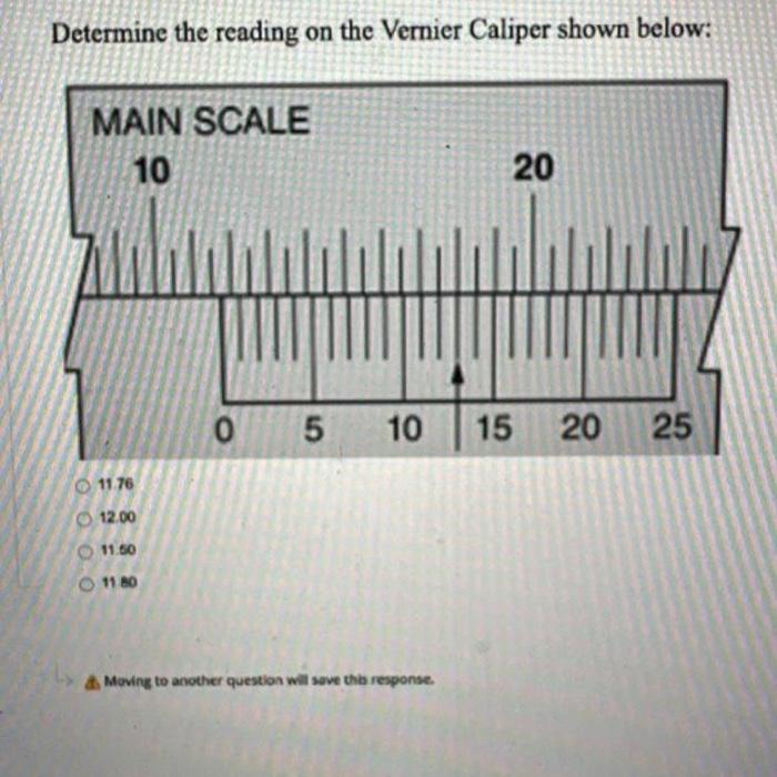 Solved Determine the reading on the Vernier Caliper shown | Chegg.com
