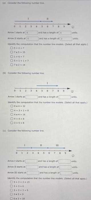 Solved (a) Consider the following number line. Arrow f | Chegg.com
