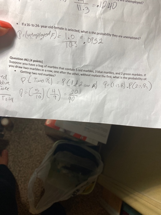 Solved a Im Question #3) [5 Points) The probability that a | Chegg.com