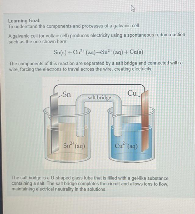 Solved Standard reduction potentials lor tin(II) and | Chegg.com