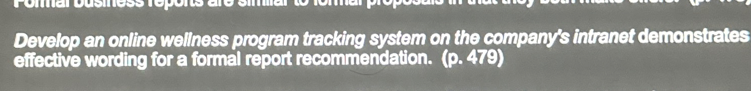 Solved Develop an online wellness program tracking system on | Chegg.com