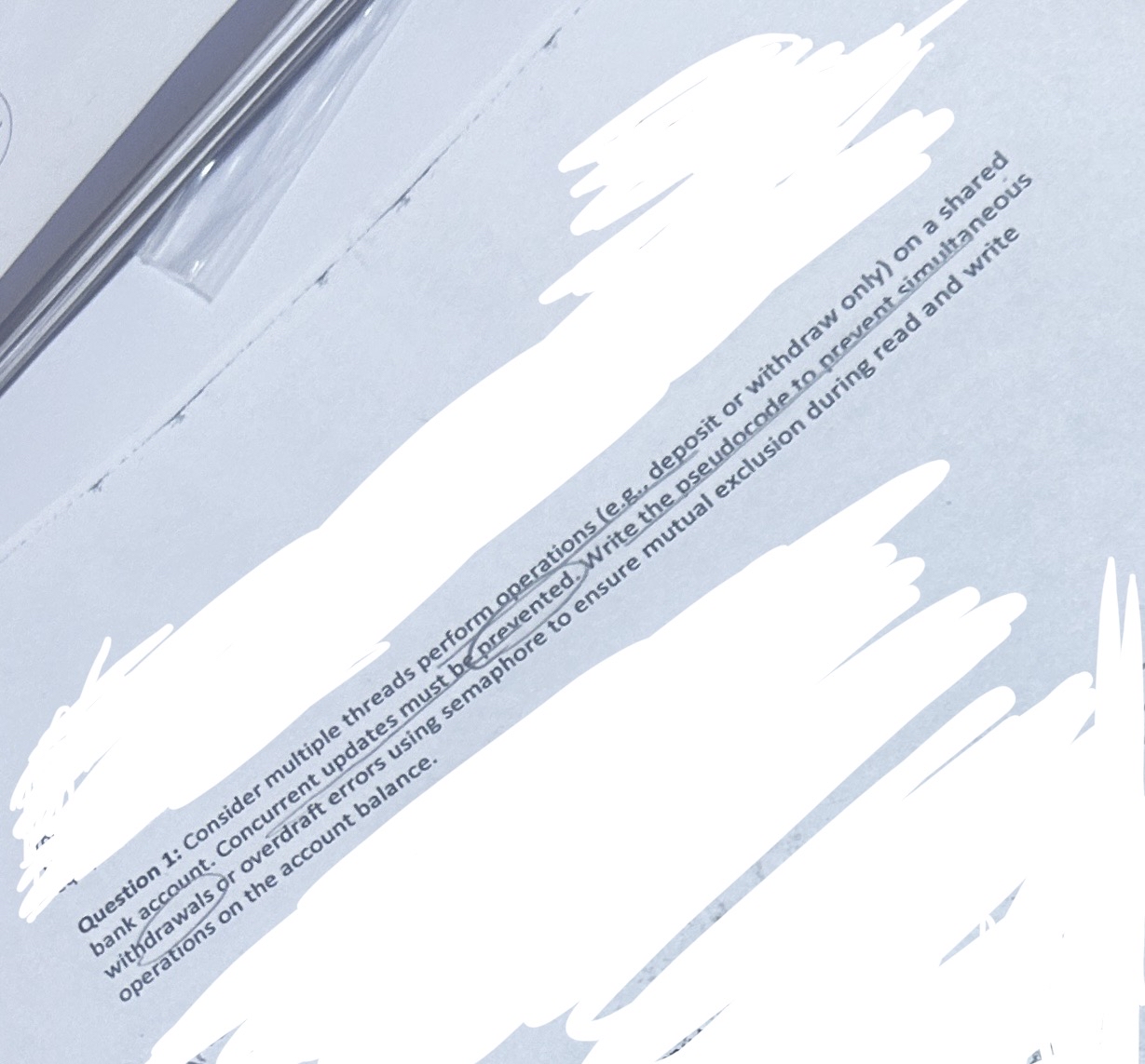 Solved Consider multiple threads perform operations (e.g | Chegg.com