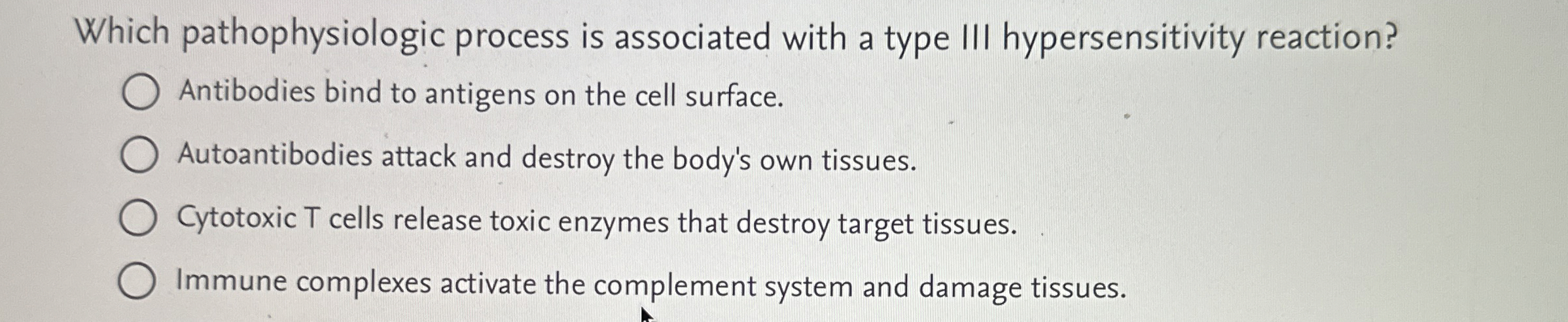 Solved Which pathophysiologic process is associated with a | Chegg.com