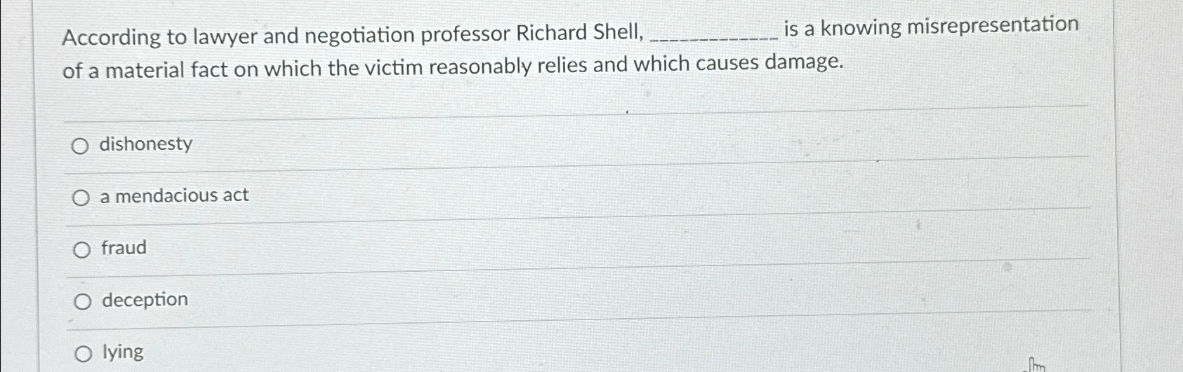 Solved According to lawyer and negotiation professor Richard | Chegg.com