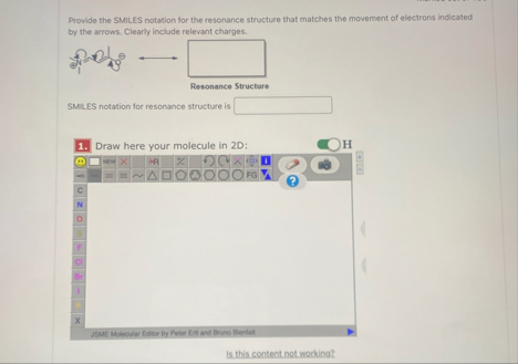 Solved Provide the SMILES notation for the resonance | Chegg.com