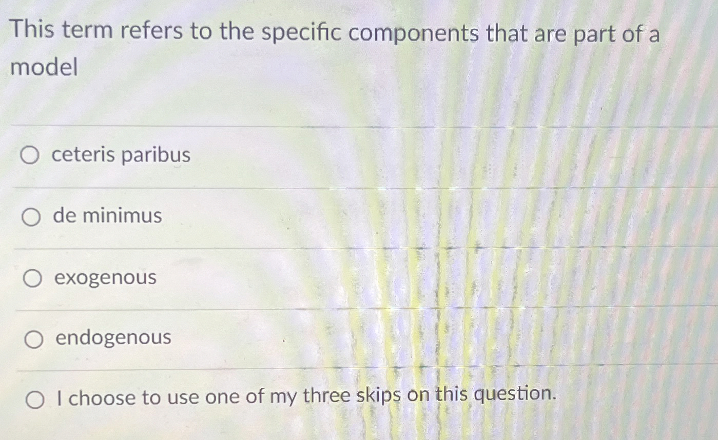 Solved This term refers to the specific components that are | Chegg.com