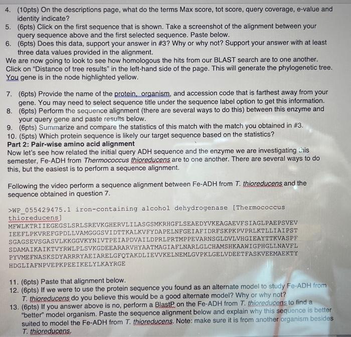 Part 1: Determining the Identity of a Sequence When | Chegg.com