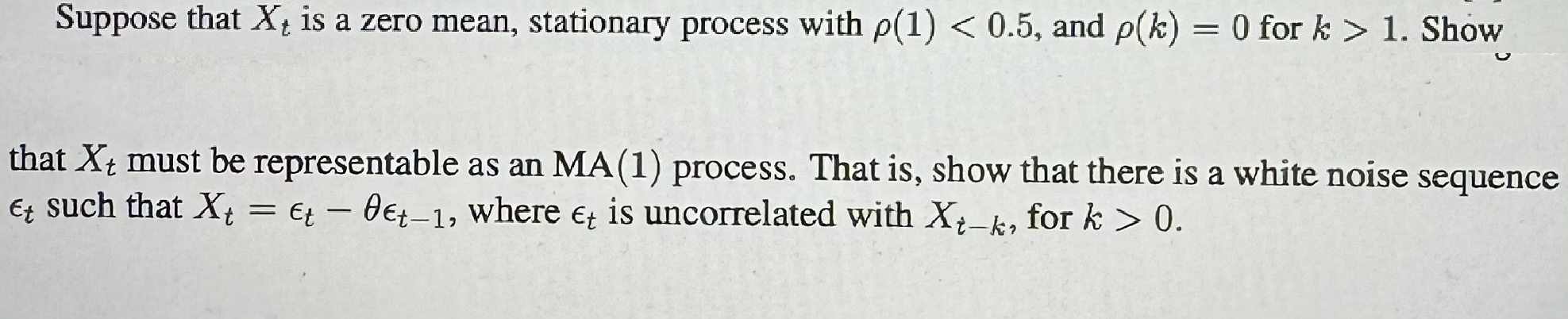 Solved Suppose that xt ﻿is a zero mean, stationary process | Chegg.com