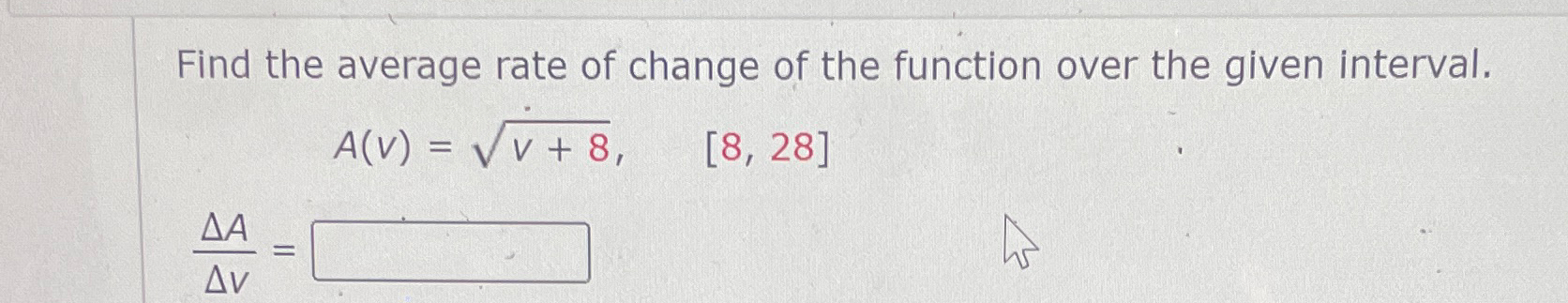 Solved Find the average rate of change of the function over | Chegg.com