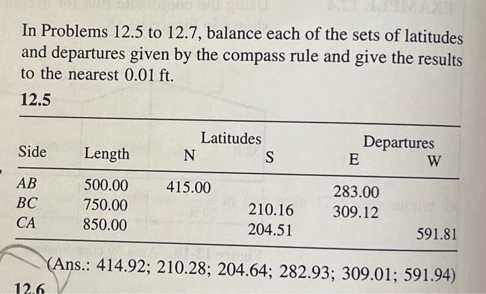 Solved In Problems 12.5 to 12.7, balance each of the sets of | Chegg.com
