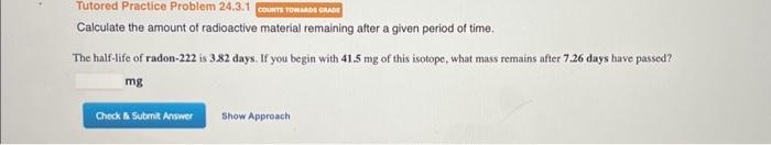 Solved Tutored Practice Problem 24,3.1 Calculate the amount | Chegg.com