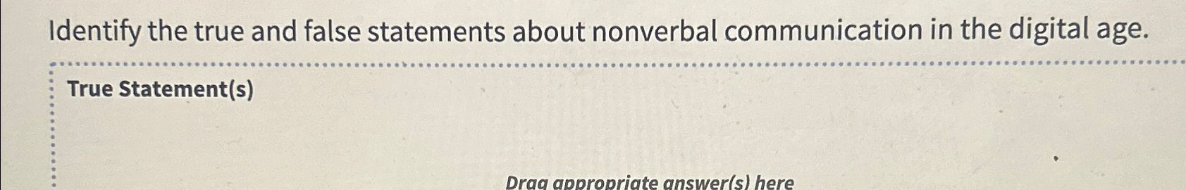 Solved Identify the true and false statements about | Chegg.com