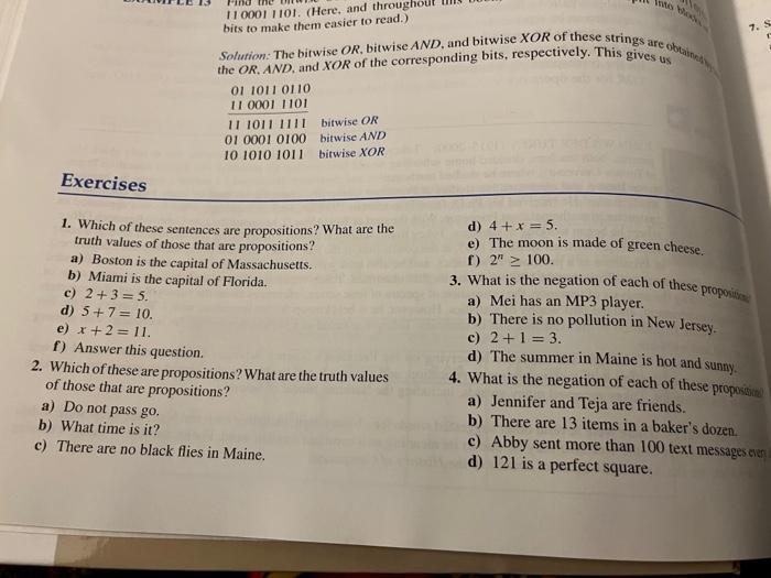 Solved bits to make them easier to read.) Solurion: The | Chegg.com