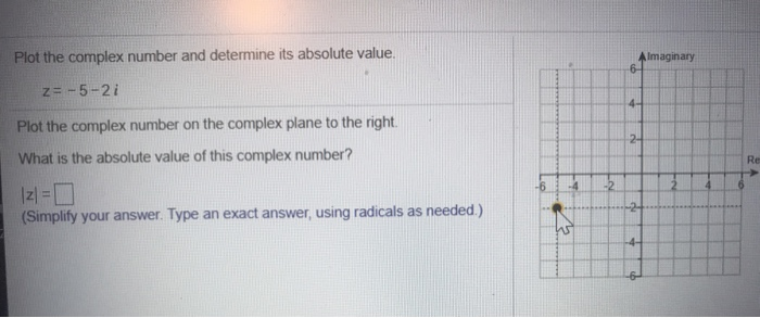 Solved Almaginary Plot the complex number and determine its | Chegg.com