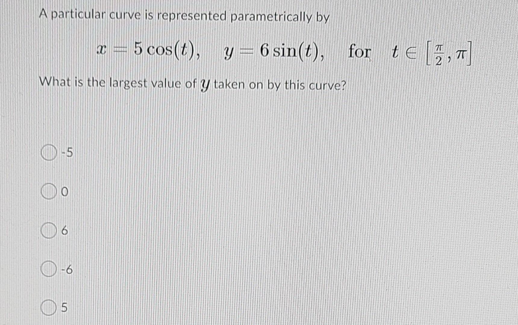 Solved A particular curve is represented parametrically by | Chegg.com