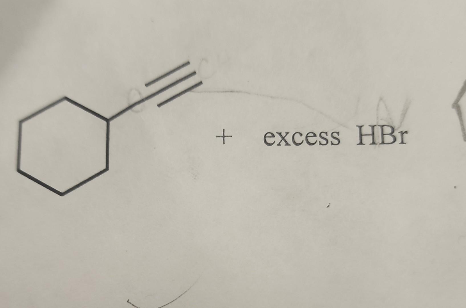 Solved + excess HBr | Chegg.com
