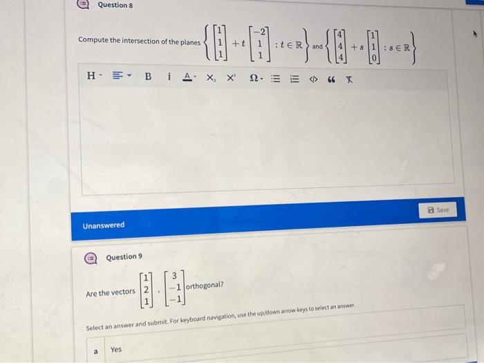 Solved Question 6 Find a parametrized equation for the plane | Chegg.com