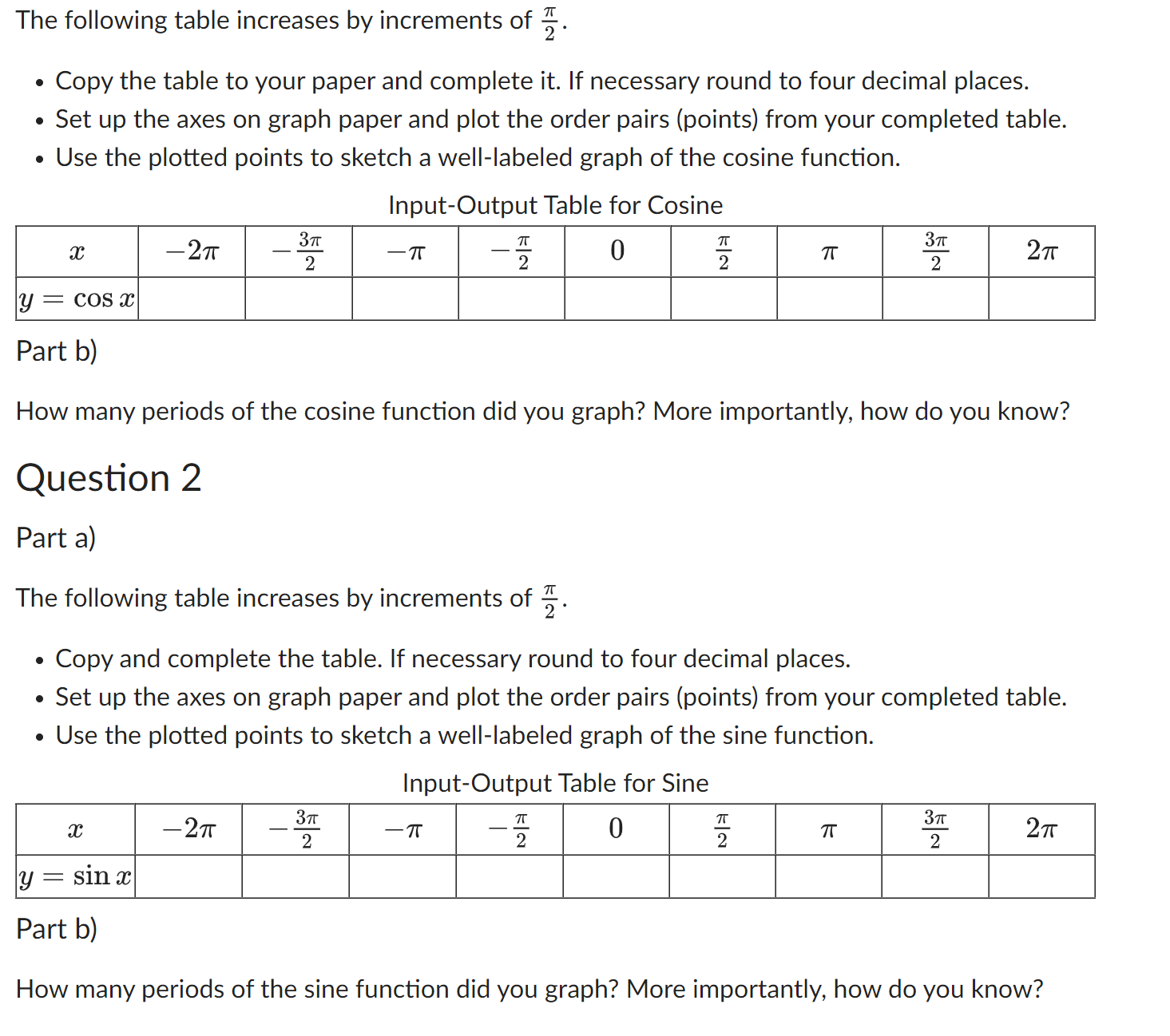 Solved The following table increases by increments of | Chegg.com