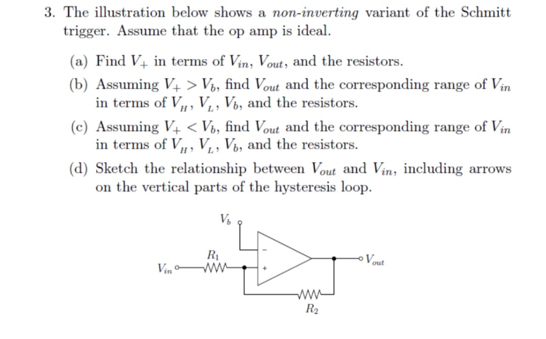 Solved The illustration below shows a non-inverting variant | Chegg.com