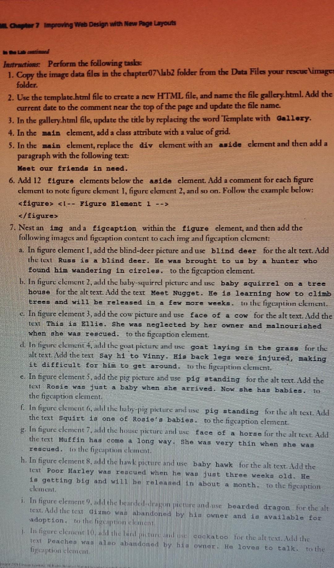 Solved Improving Web Design with New Page Layouts HTML | Chegg.com