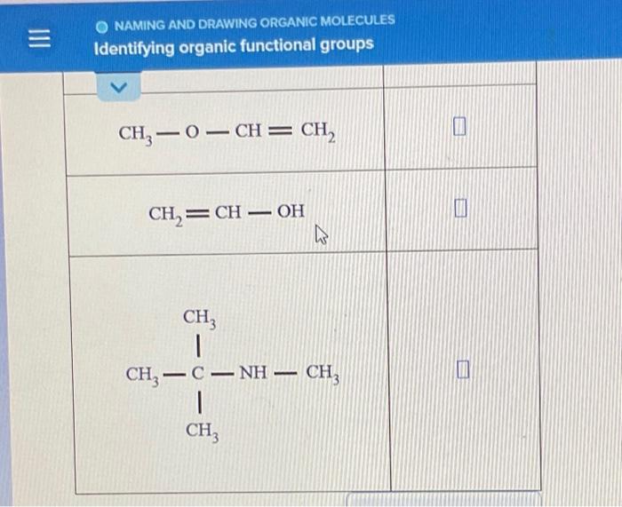 Solved ||| O NAMING AND DRAWING ORGANIC MOLECULES | Chegg.com