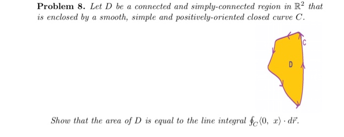 Solved Problem 8. Let D be a connected and simply-connected | Chegg.com